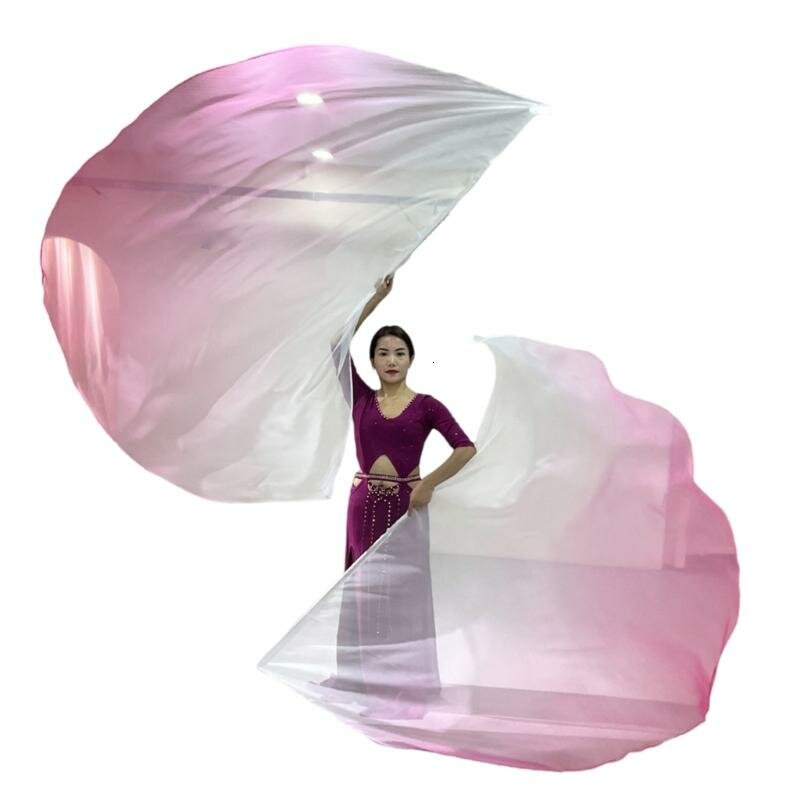 2 шт. полукруглые флаги для богослужебных танцев, от белого до розового