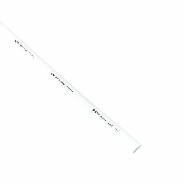 Трубка термоусадочная ТУТ нг 10/5 бел. 1м (уп.50м) PROxima, EKF TUT-10-W-1M (50 м.)