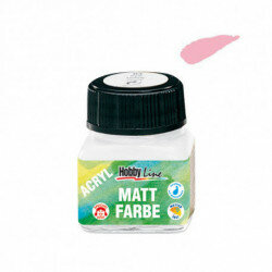 Краска акриловая матовая Hobby Line, розово-пастельная, 20 мл