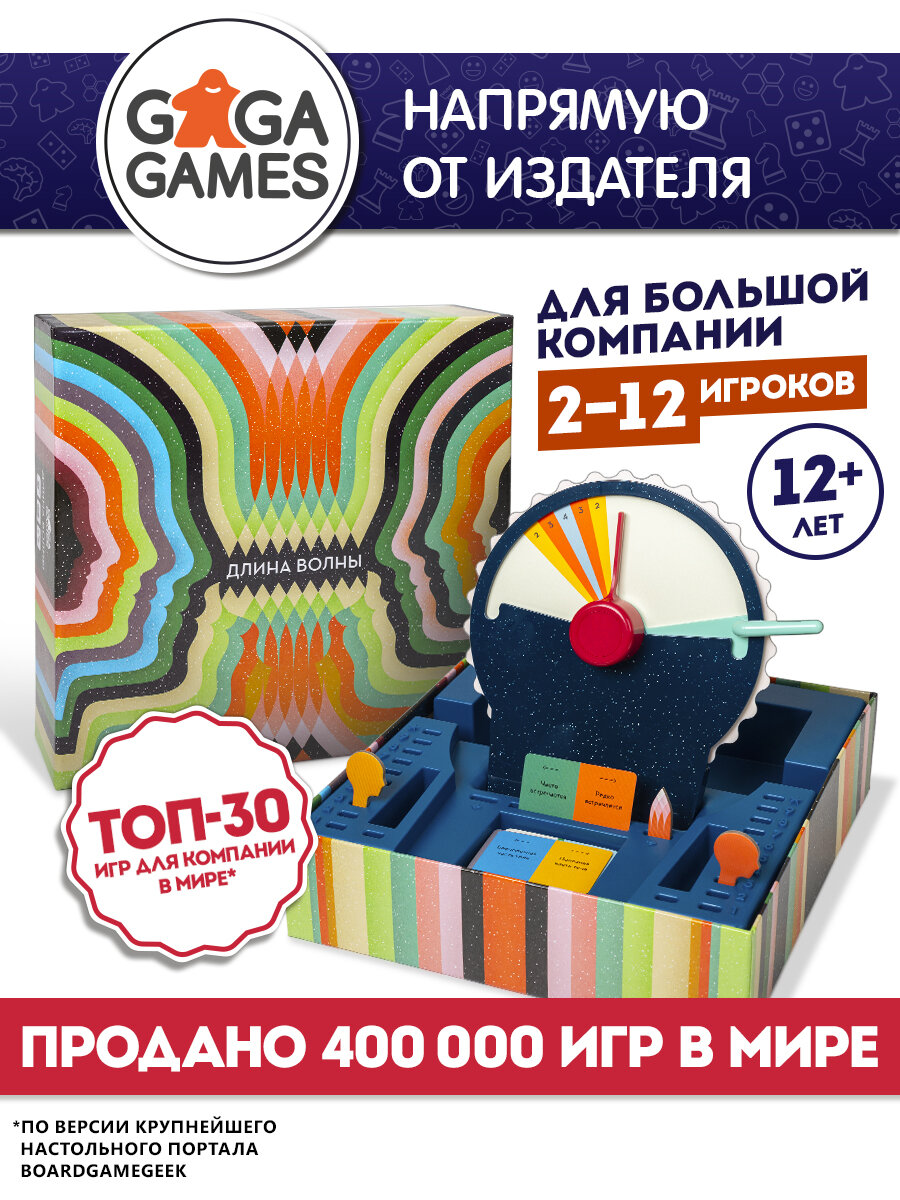 Веселая разговорная настольная игра для компании и детей от 12 лет Длина Волны