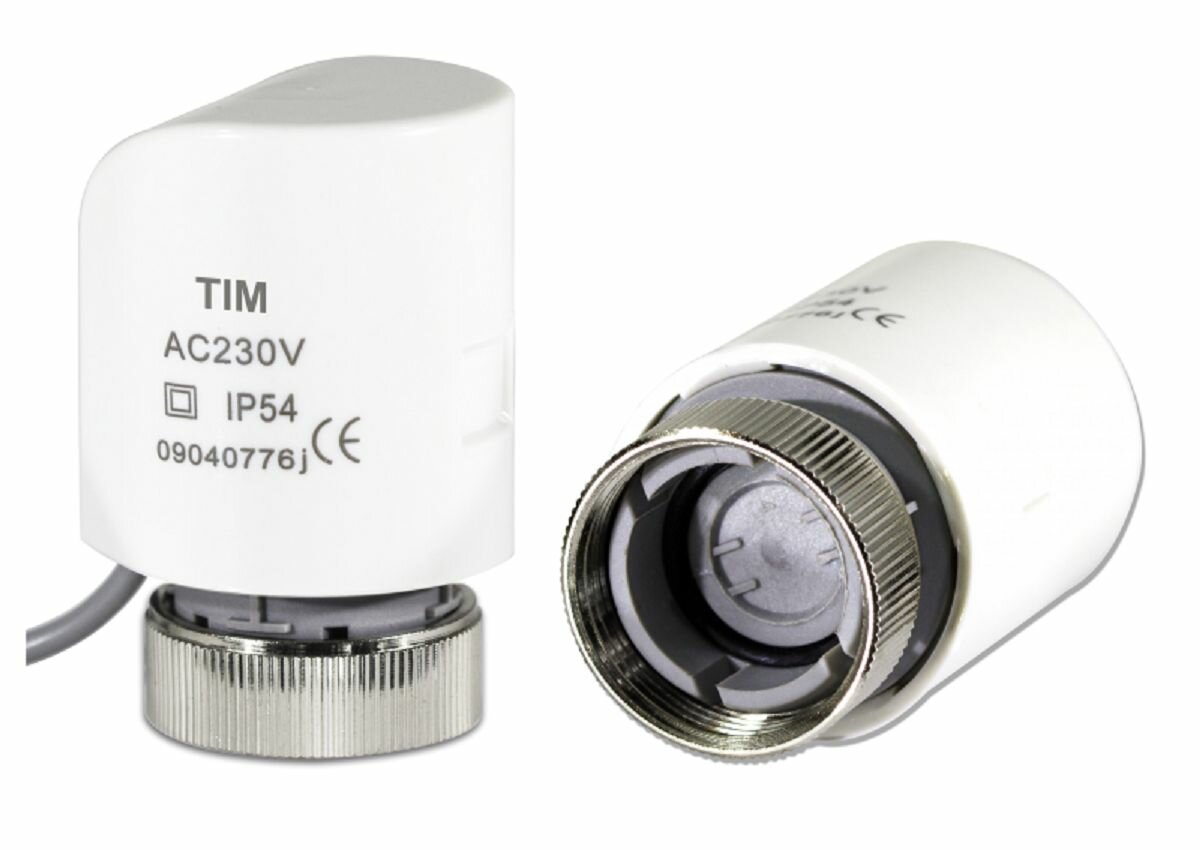 Сервопривод для теплого пола M30x1.5 норм. закр. 230v/2м TIM