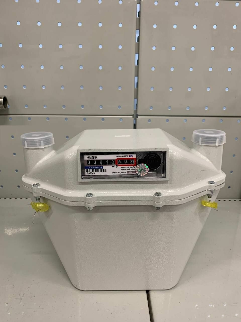 Счетчик газа NOVOGAS СГМН-1М-G 6 межосевое 250 мм, левый 1 1/4" слева направо