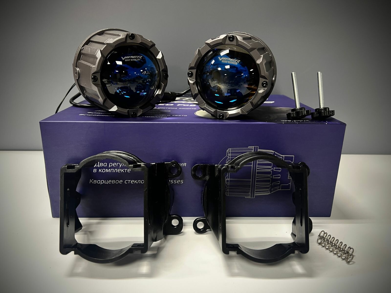 Led противотуманки для NISSAN PATHFINDER R51 2004-2014 / светодиодные ПТФ Viper Way Maker / 55W 5500K