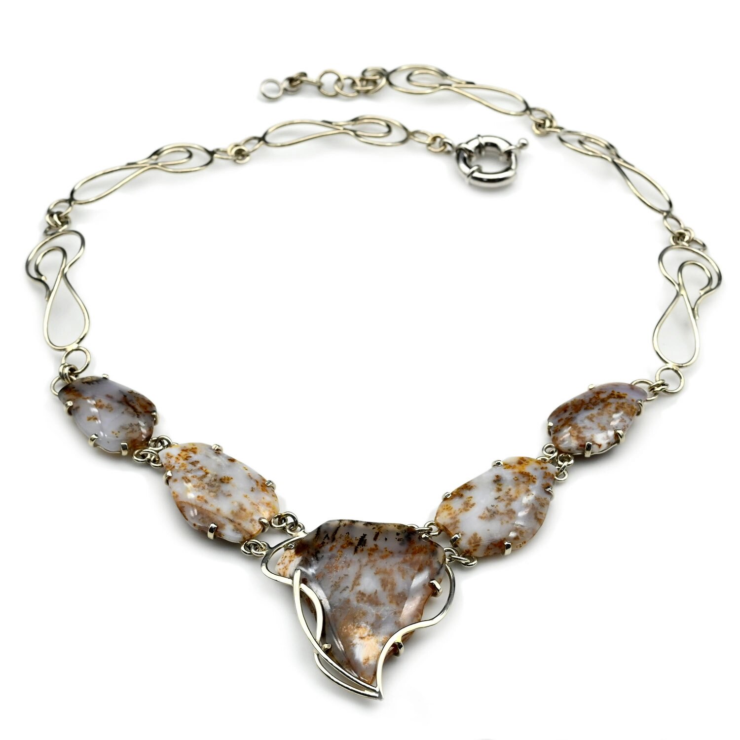 Колье, агат