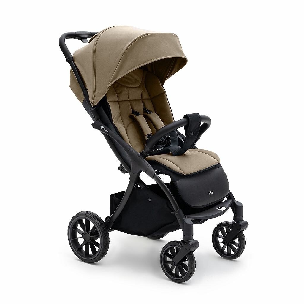 Коляска Agex Mini All Road Beige, автоматическая система складывания