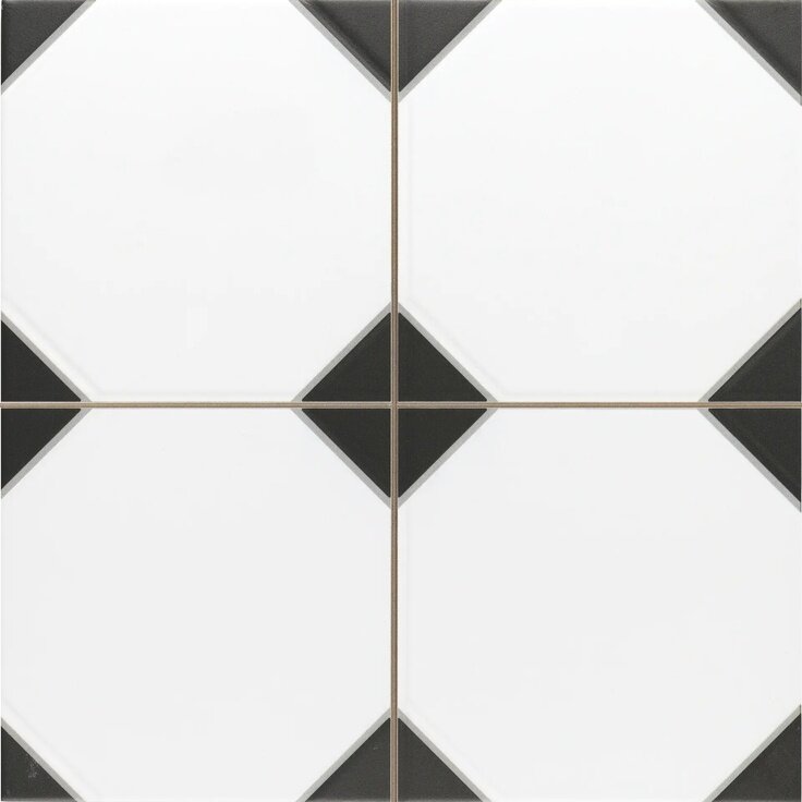 Керамический гранит Realonda Canterbury Black 33*33, квадратная, узор, матовая,33*33 см (цена за 1 м2)