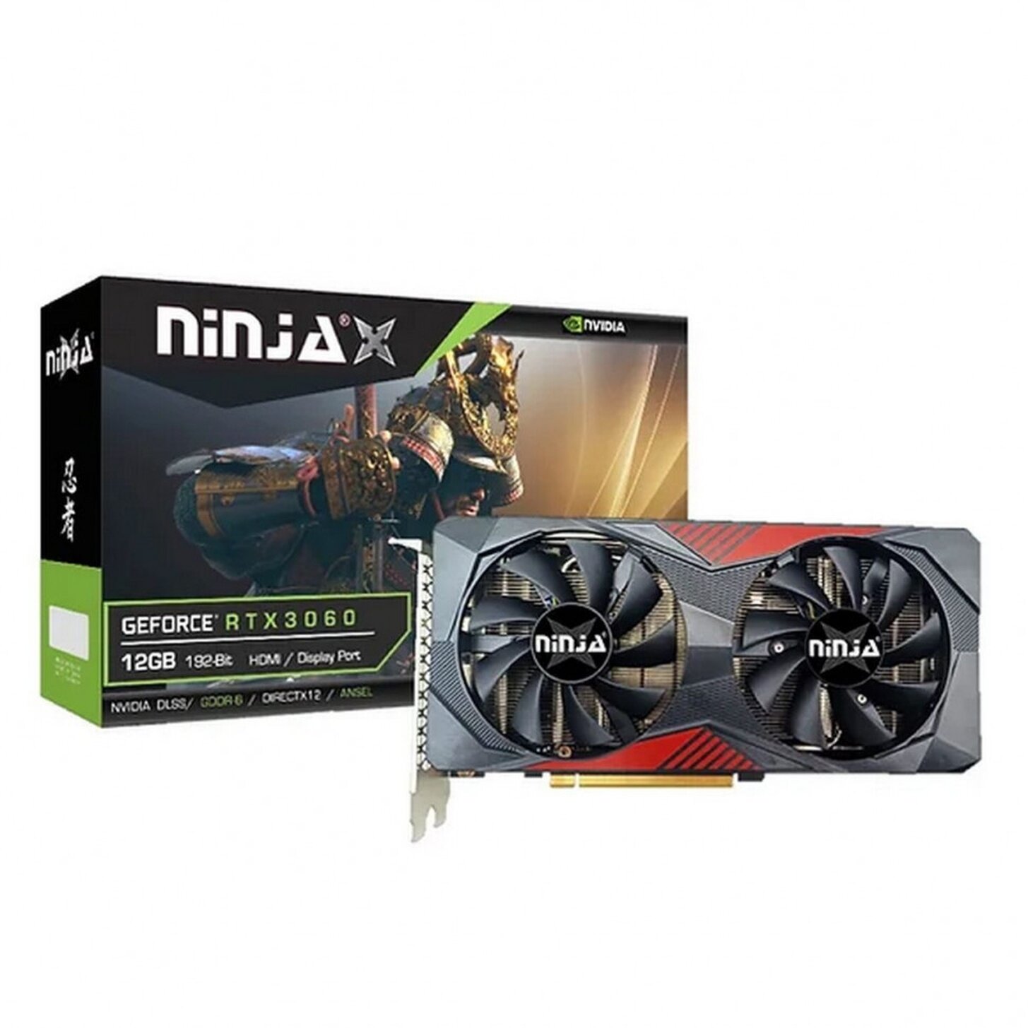 Видеокарта Sinotex Ninja GeForce RTX 3060 12GB GDDR6 (NF306F126F)