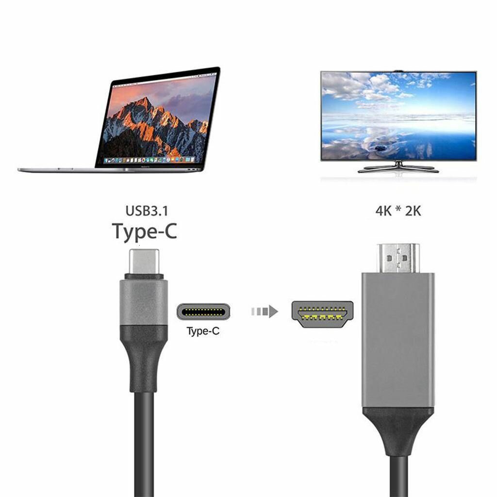 Кабель USB-C HDMI, 2 м — фото 1
