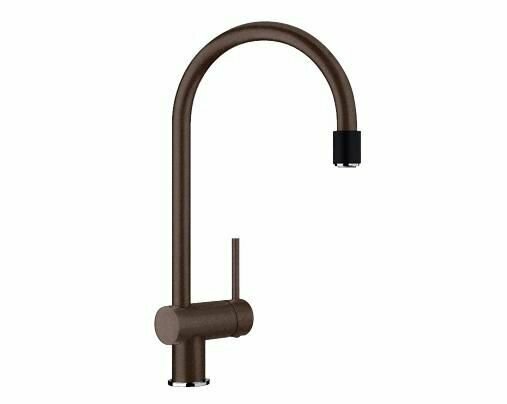 Смеситель кухонный с выдвижным изливом, кофе Blanco Filo-S 514944