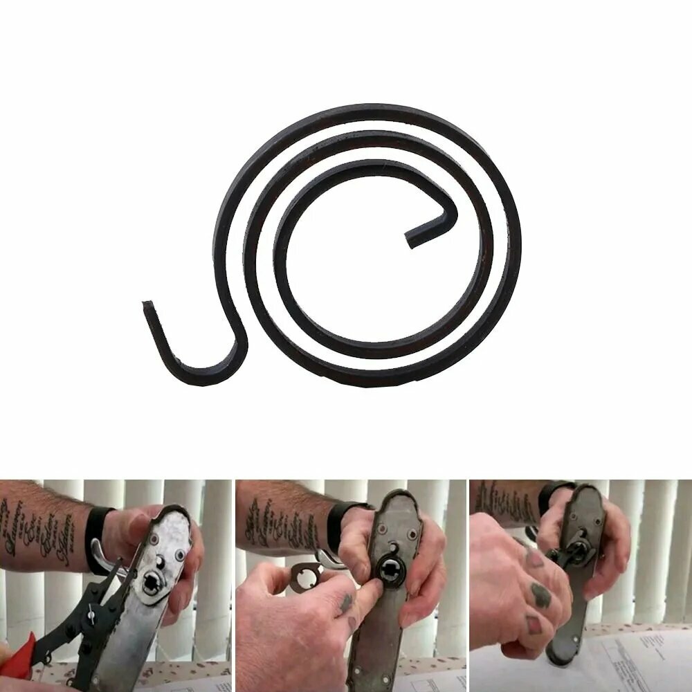 Возвратная пружина для дверной ручки, универсальная 1 шт. черный