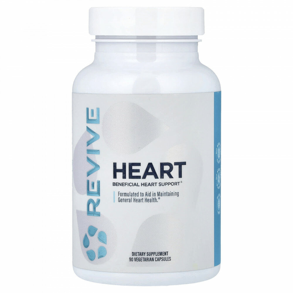 Revive, Heart, 90 вегетарианских капсул