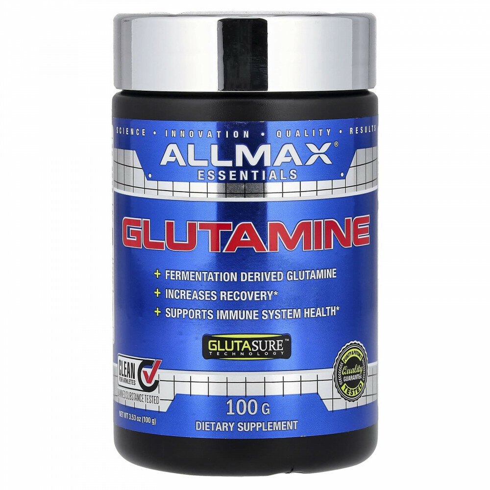 ALLMAX, Essentials, глютамин, 100 г (3,53 унции)