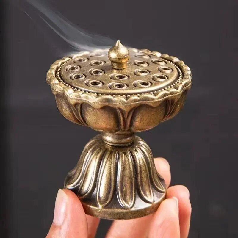 Кадильница для благовоний и ладана с подставкой, домашняя благовоница для медитации, кованая из металла