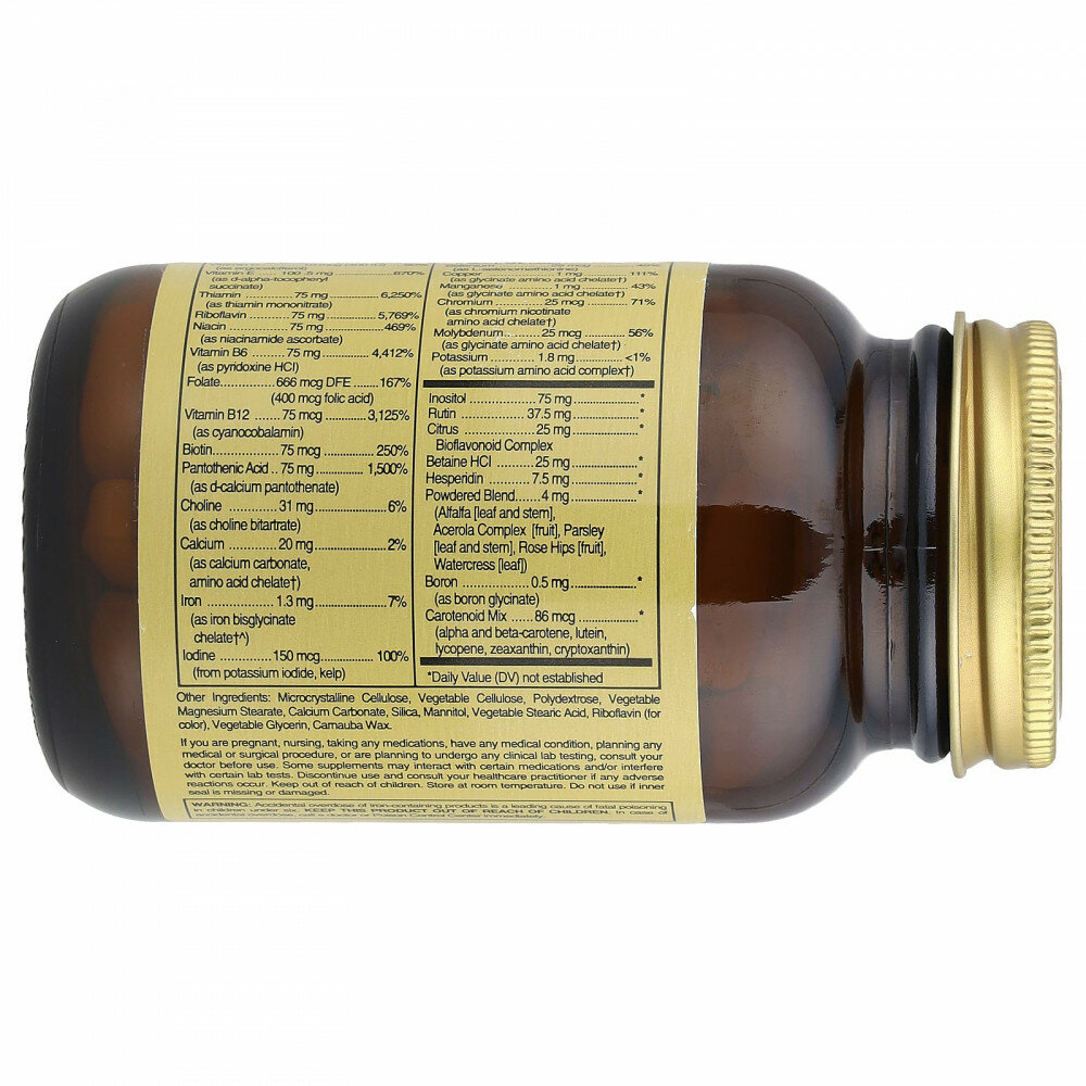 Solgar, Formula V ™ VM-75®, 60 таблеток — фото 1