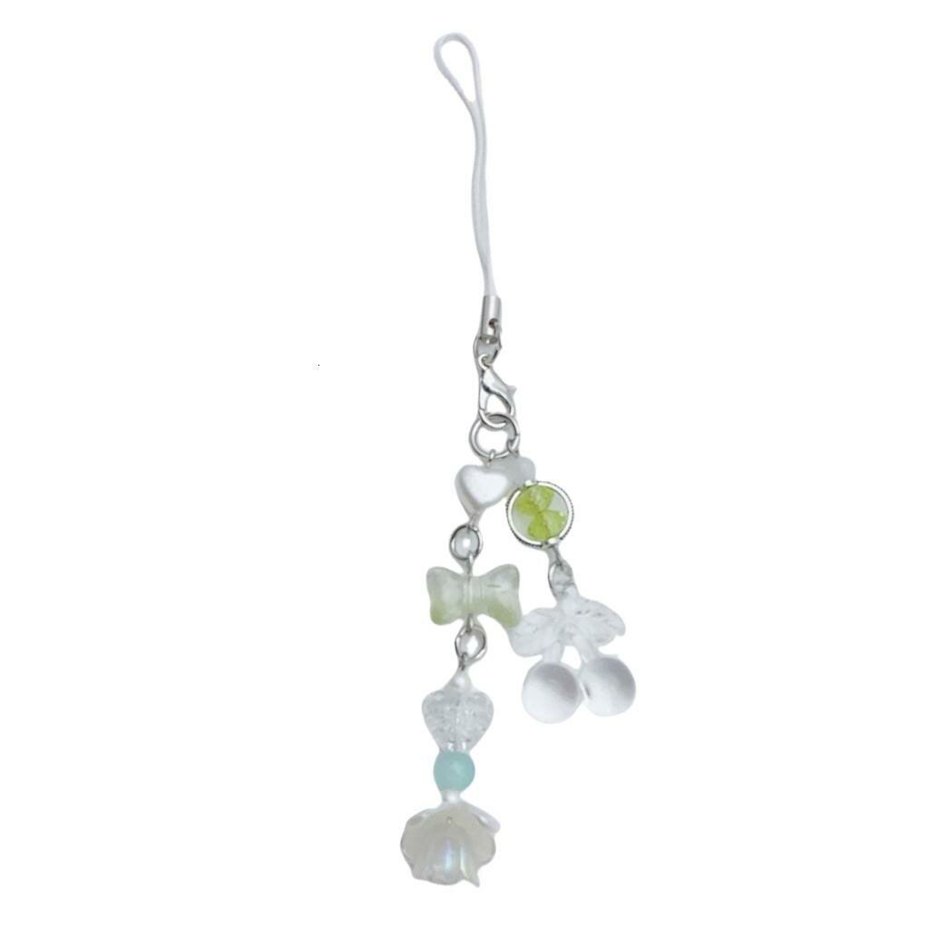 Брелок-сердце из вишни, Белый