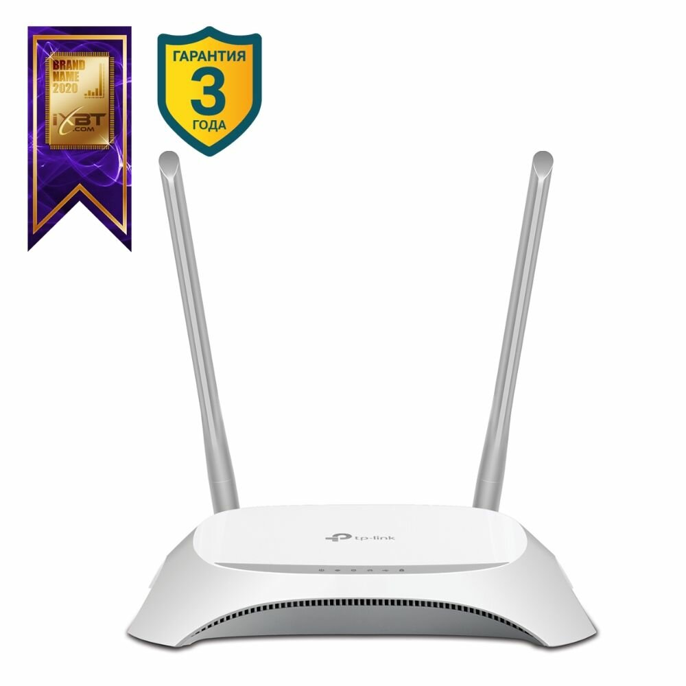 Wi-Fi Роутер TP-Link TL-WR842N, 2.4ГГц N300, 5xRJ45, 1xUSB с поддержкой 3G/4G модемов
