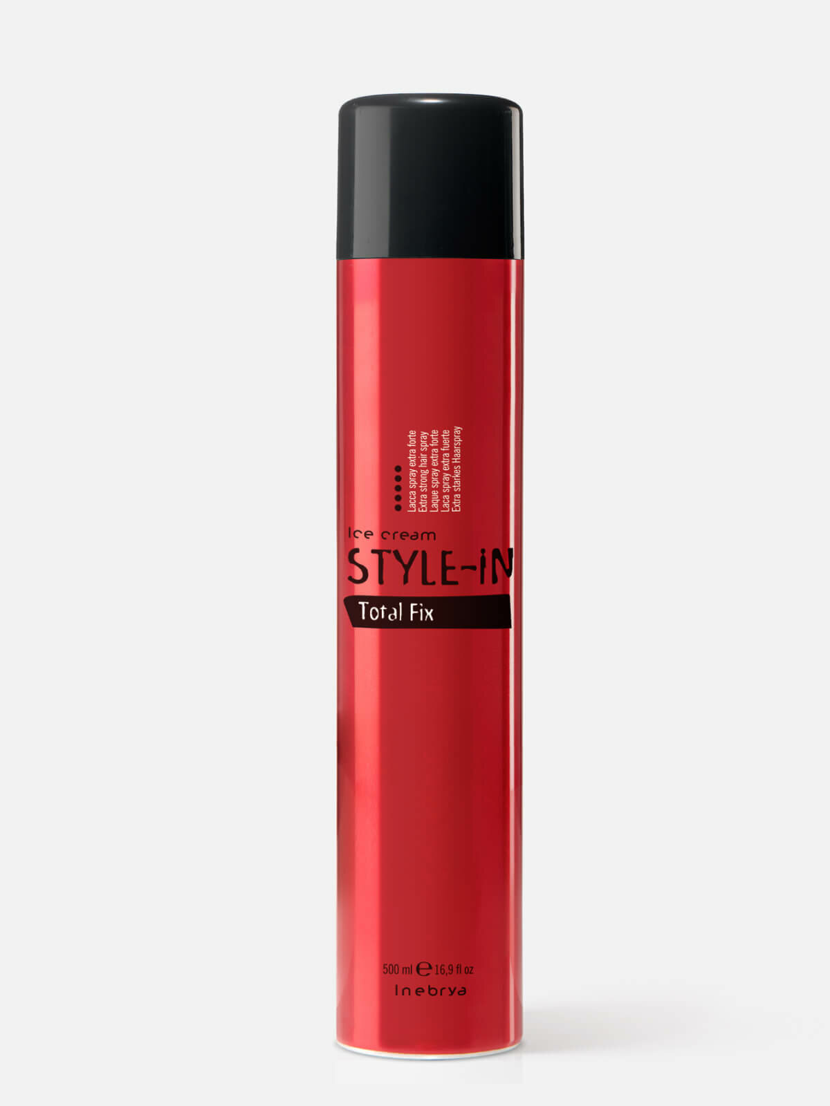 Лак для волос профессиональный экстрасильной фиксации Inebrya Style-In Total Fix, 500 мл