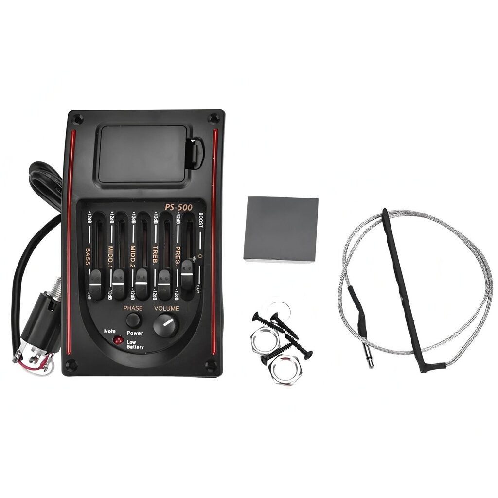 5 Эквалайзер Эквалайзер Гитарный Предусилитель Пьезосниматель Тюнер Акустический Гитарный Предусилитель Усилитель Эквалайзер Тюнер для Использования на Гитаре