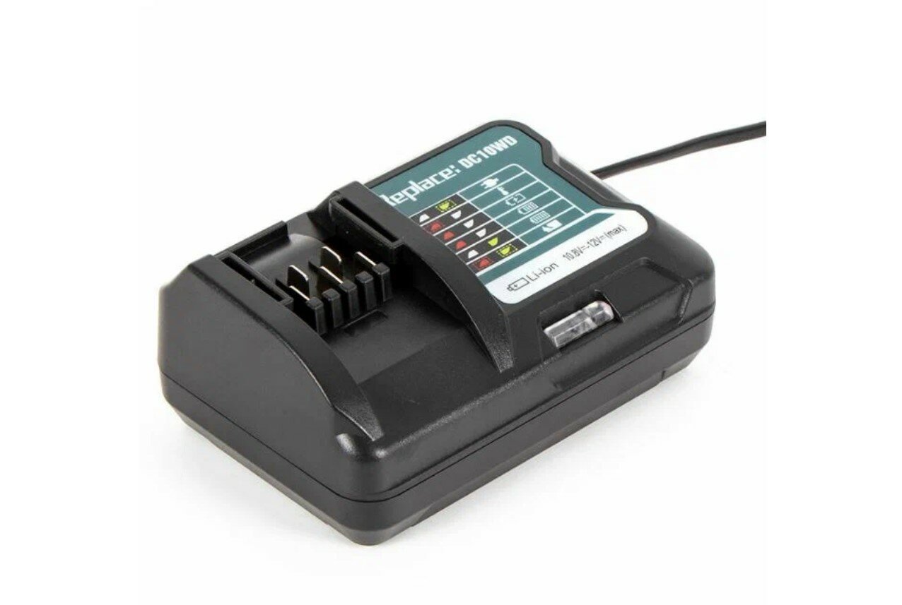 Зарядное устройство MyPads DC10WD для Makita 10,8 В/12 DC10WD, Подходит для электроинструментов на литиевой батарее