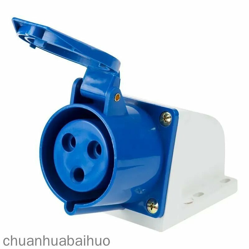 Розетка силовая 32А REXANT электрическая стационарная 2Р+РЕ, 220В