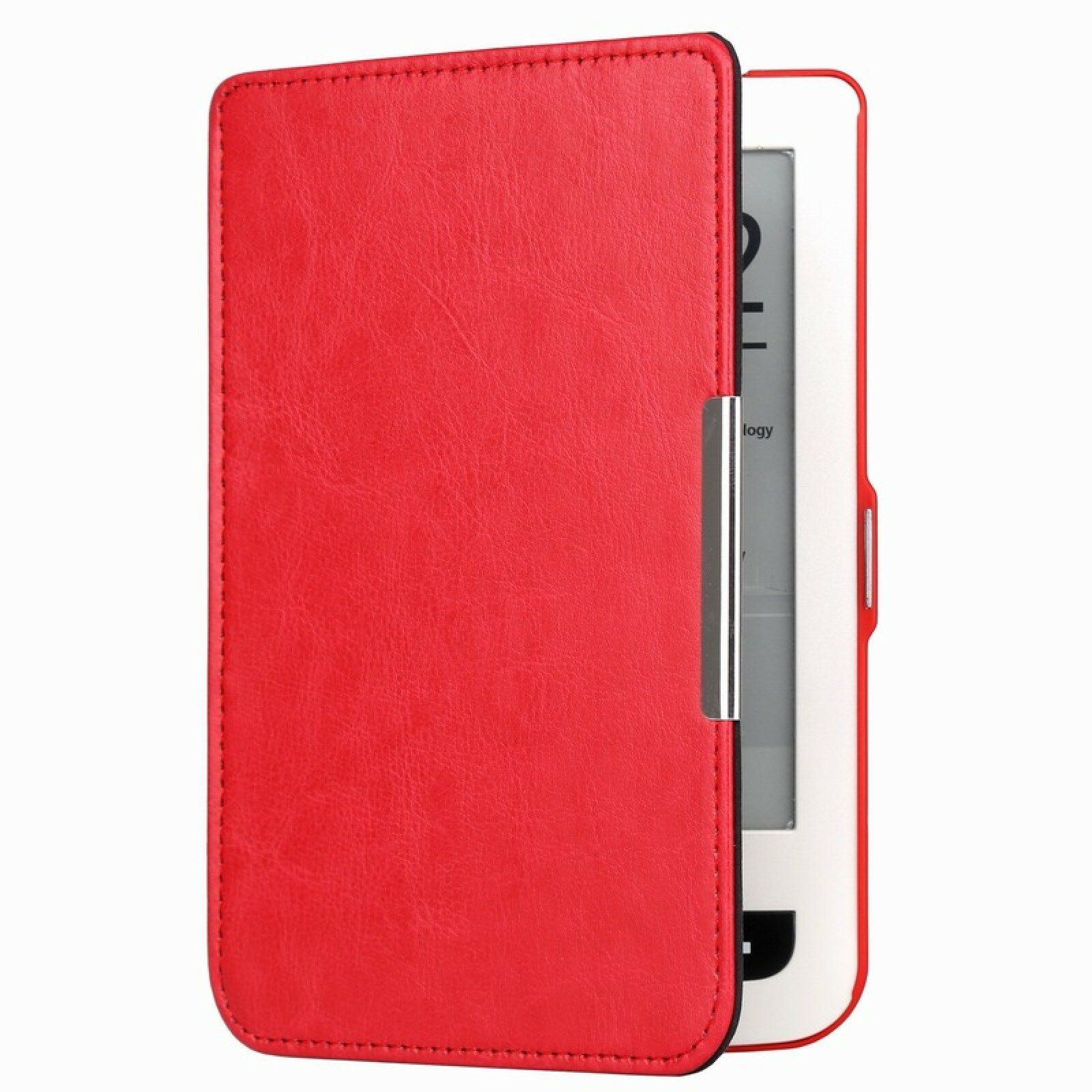 Чехол-обложка MyPads для Pocketbook 622/623 из эко-кожи с магнитной застежкой красный