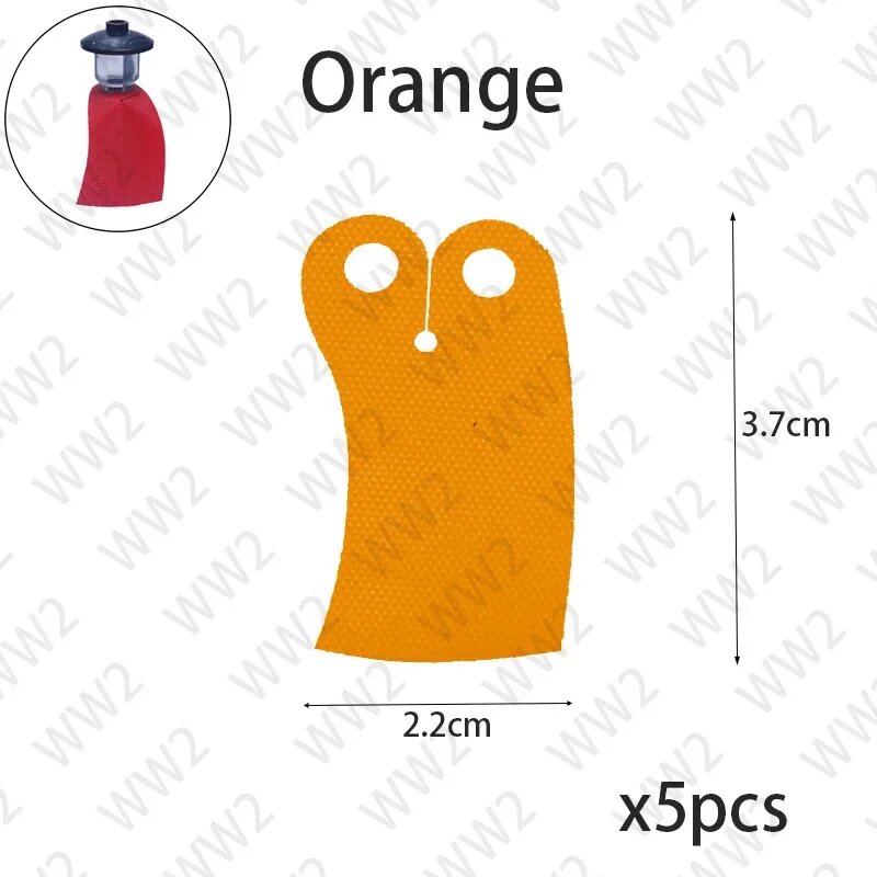 Оранжевый плащ для LEGO минифигурки, cape206, 5 шт.
