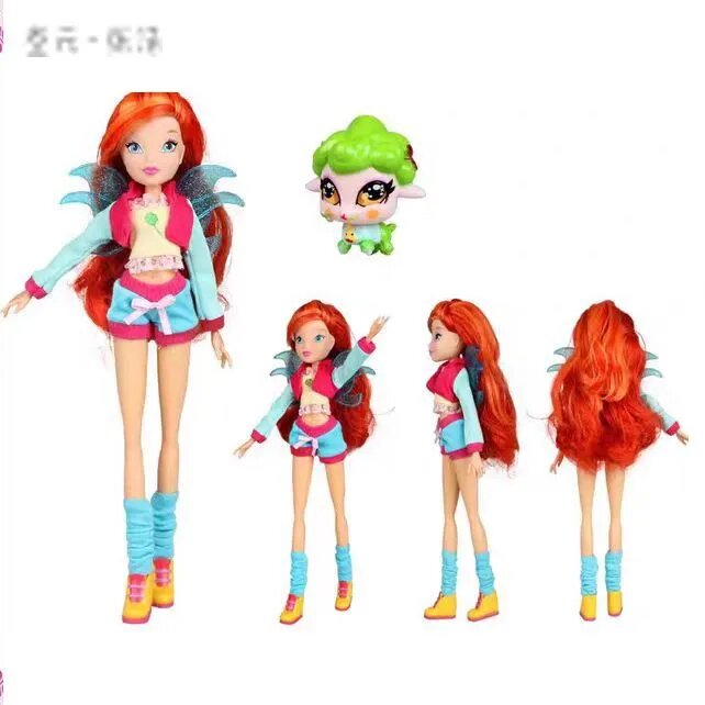 Кукла Winx Club Bloom (Винкс Клуб Блум) с питомцем, в наборе с аксессуарами, для девочек от 3 лет, оригинал — фото 1