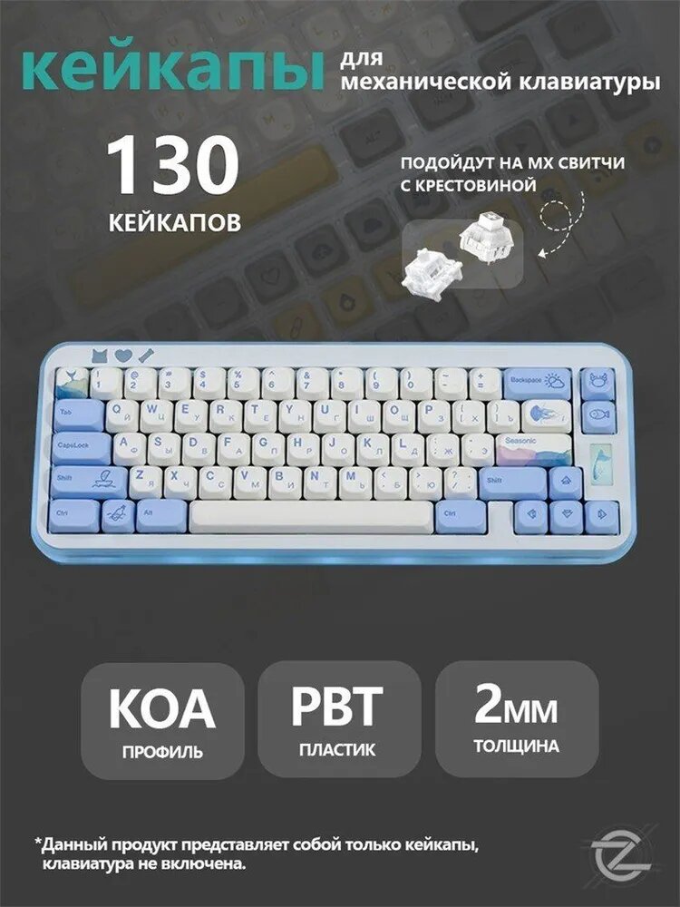 Кейкапы для механической клавиатуры русские, кейкапы koa, кейкапы pbt, кириллица.