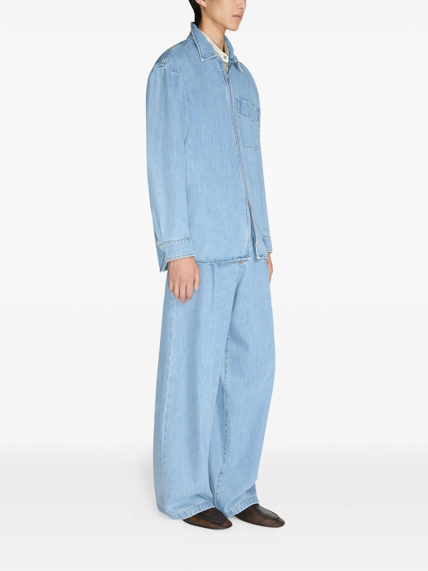 Рубашка Dries Van Noten, размер 44, blue — фото 1