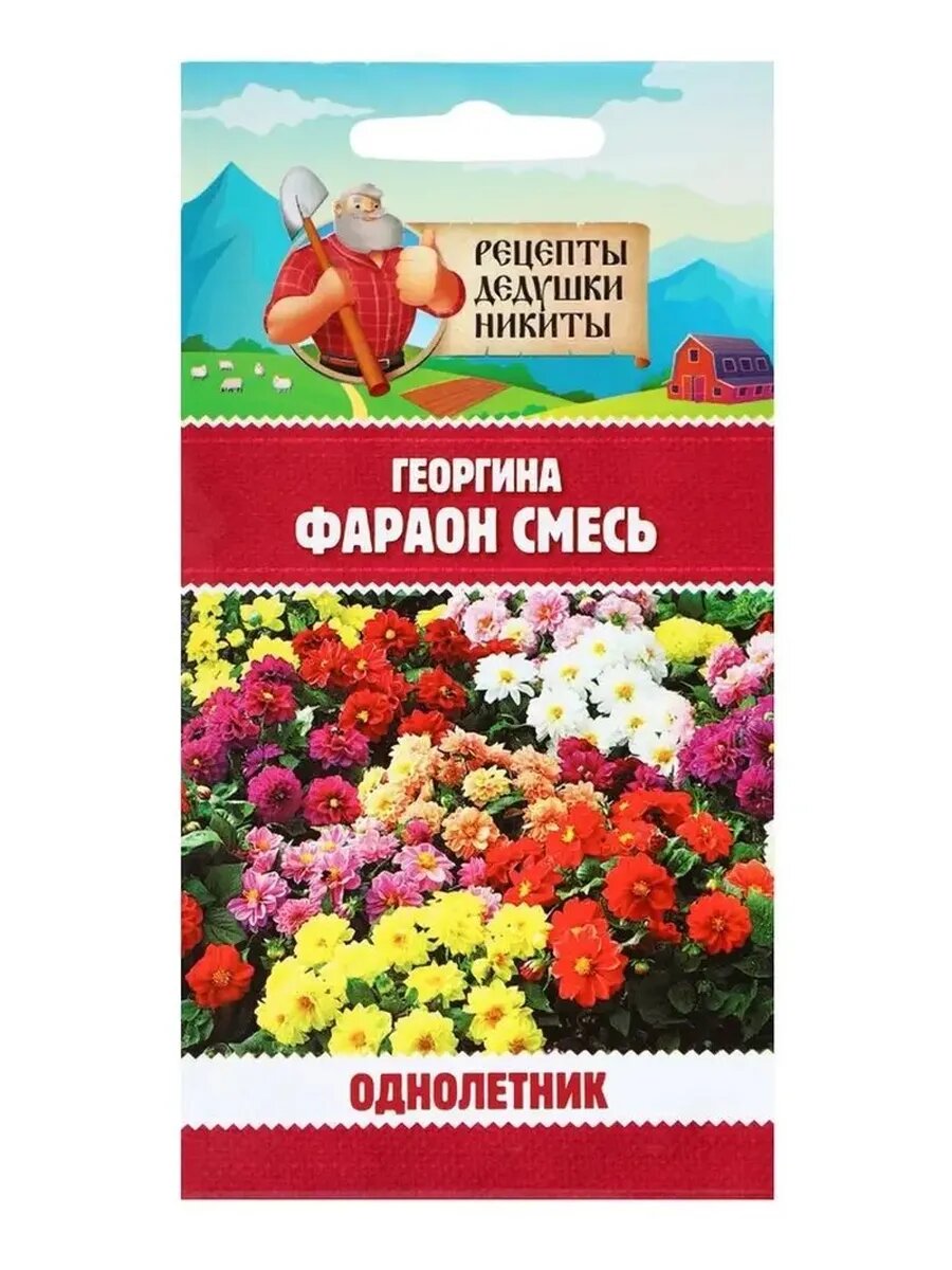 Яркая смесь семян георгинов для яркого сада