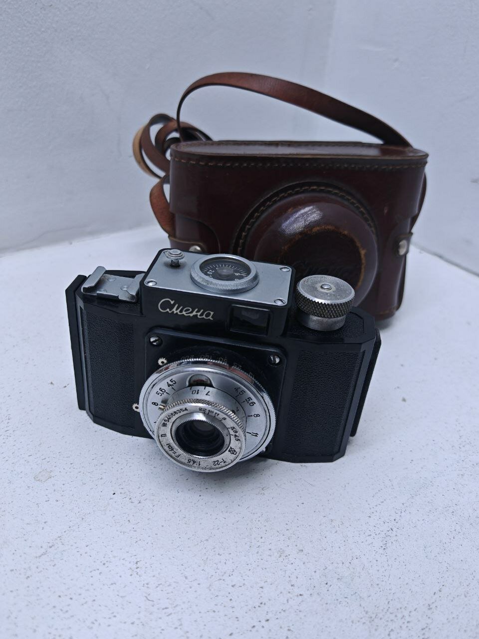 Советский школьный фотоаппарат Смена 1 (СССР), в оригинальном чехле.