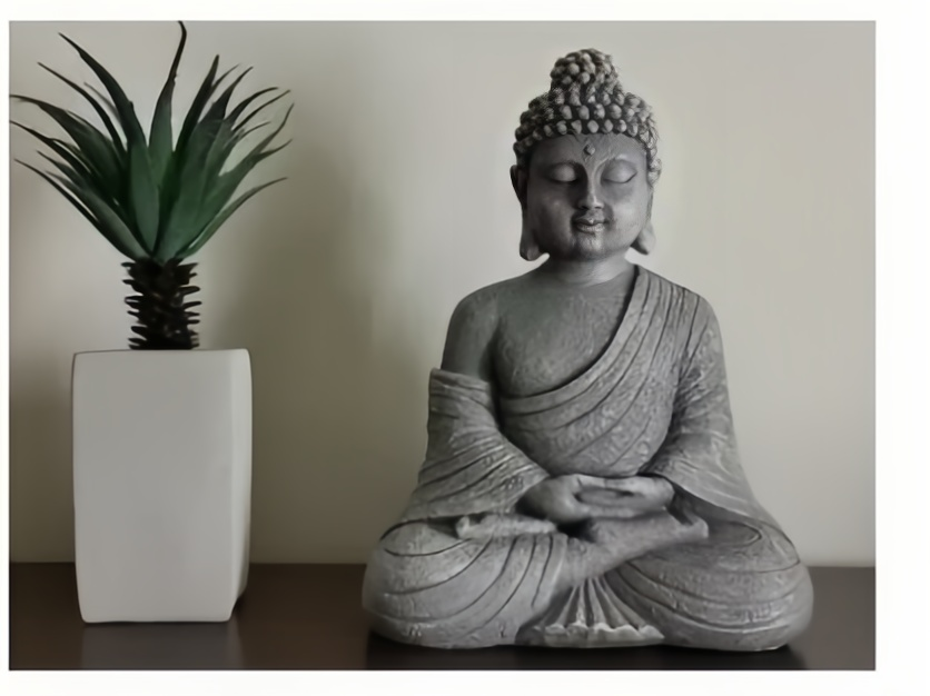 Винтажная садовая статуя Будды, крытый открытый сад, статуэтка дзен-буддизма, скульптура, домашний HLDZ