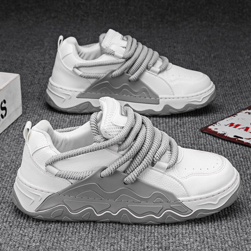 JYL Обувь мужская Летняя для спорта Высокая доска обувь/BL11 white gray