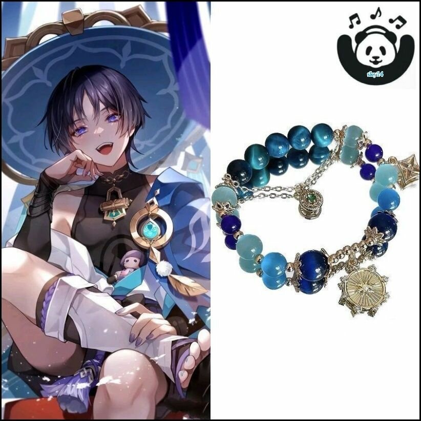 Эксклюзивный браслет Genshin Impact, ролевой аксессуар в аниме стиле