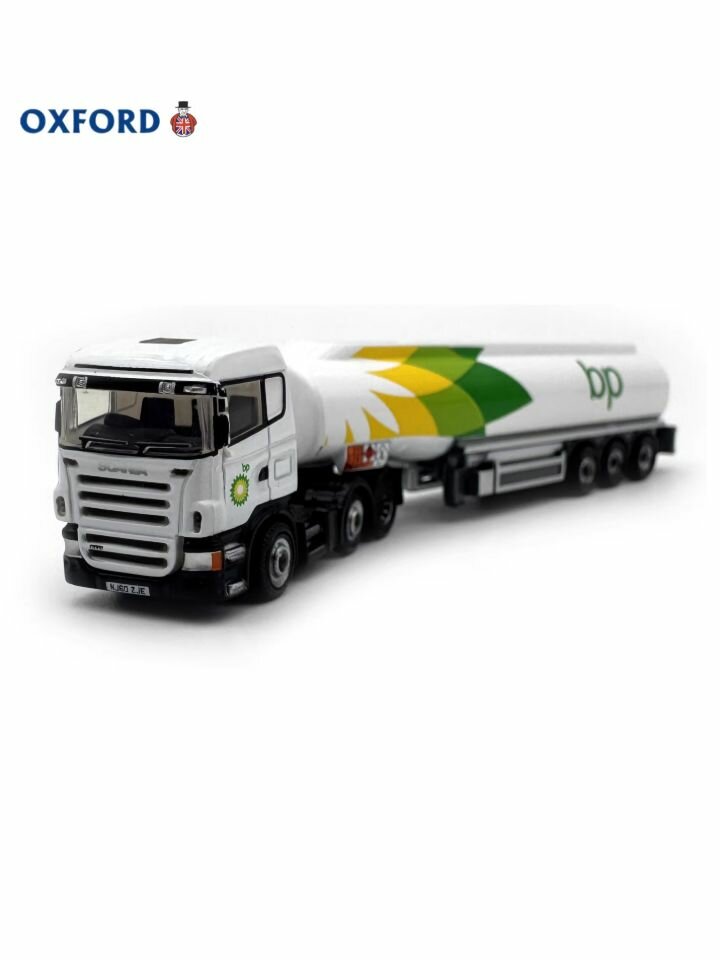 OXFORD Модель автопоезда-бензовоза из сплава, 1:148, серия Scania & BP (Бензовоз Scania Highline)