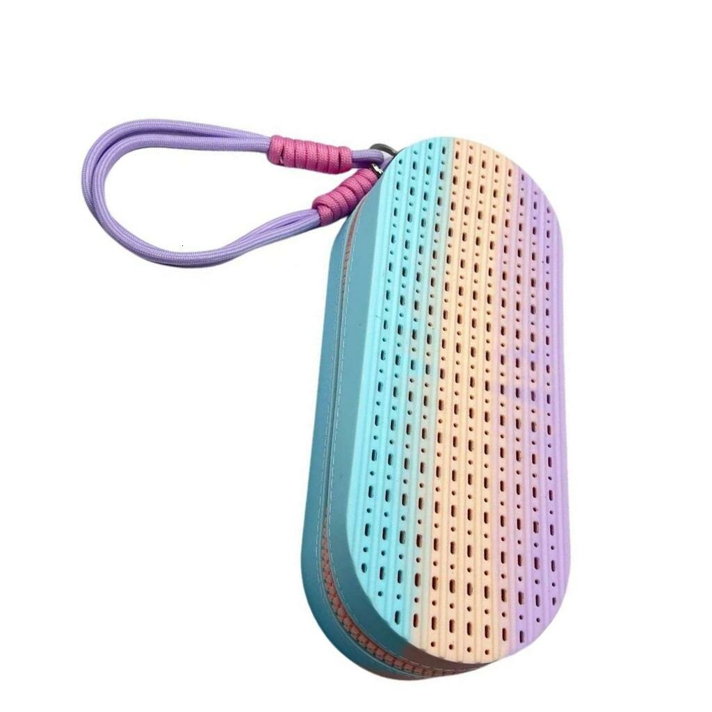 Чехол для очков для плавания из силикона, розовый синий пурпурный