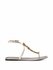 Босоножки Roberto Cavalli Snake-motif flat sandals, размер 38, white