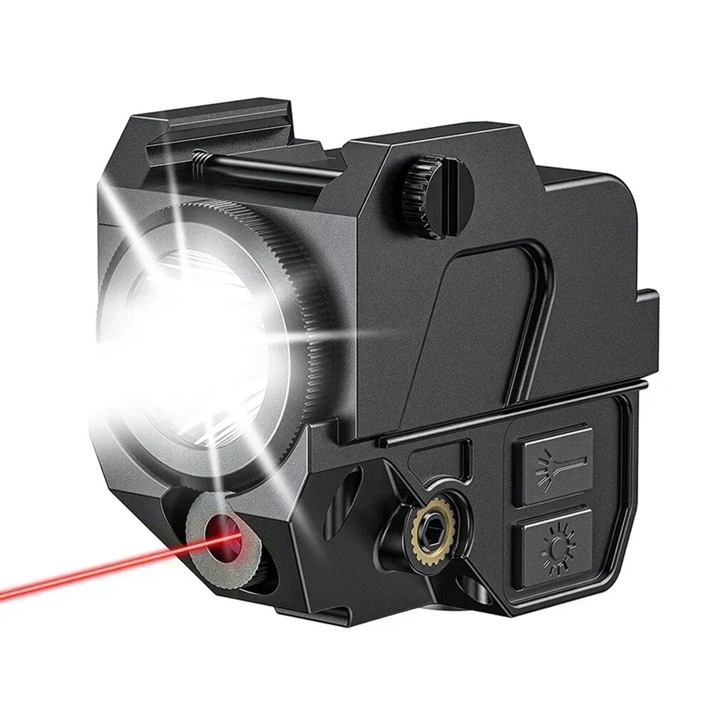 JONCELY Тактический Фонарь 500 Люмен Алюминий Зелёный Лазер Red Laser