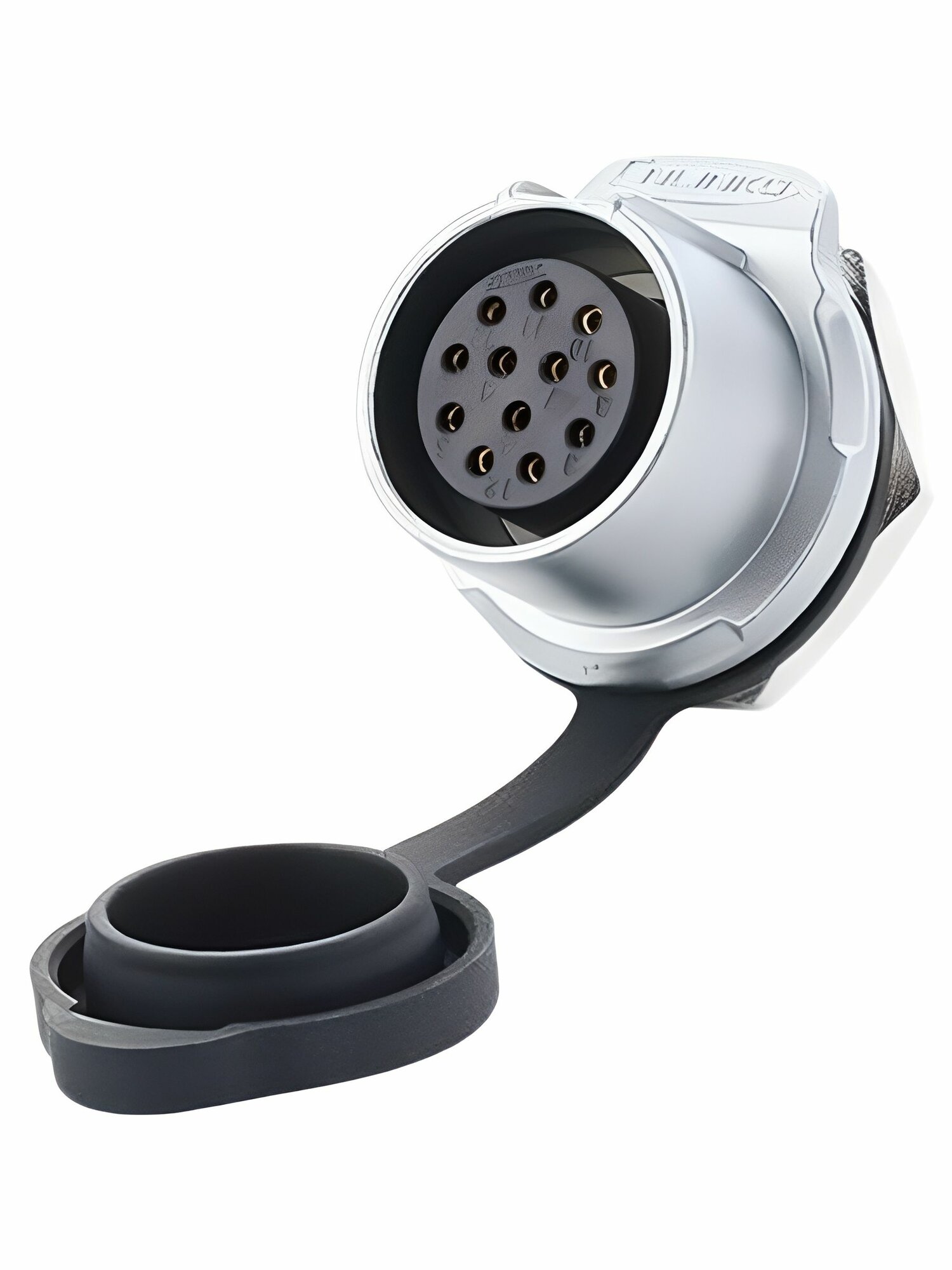 Разъем CNLINKO LP-20, 12-пиновый, 12pin, мама, IP67, М22х1,5