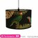 Ретро абажур с попугаями для спальни и гостиной, черный бамбуковый плафон в стил...