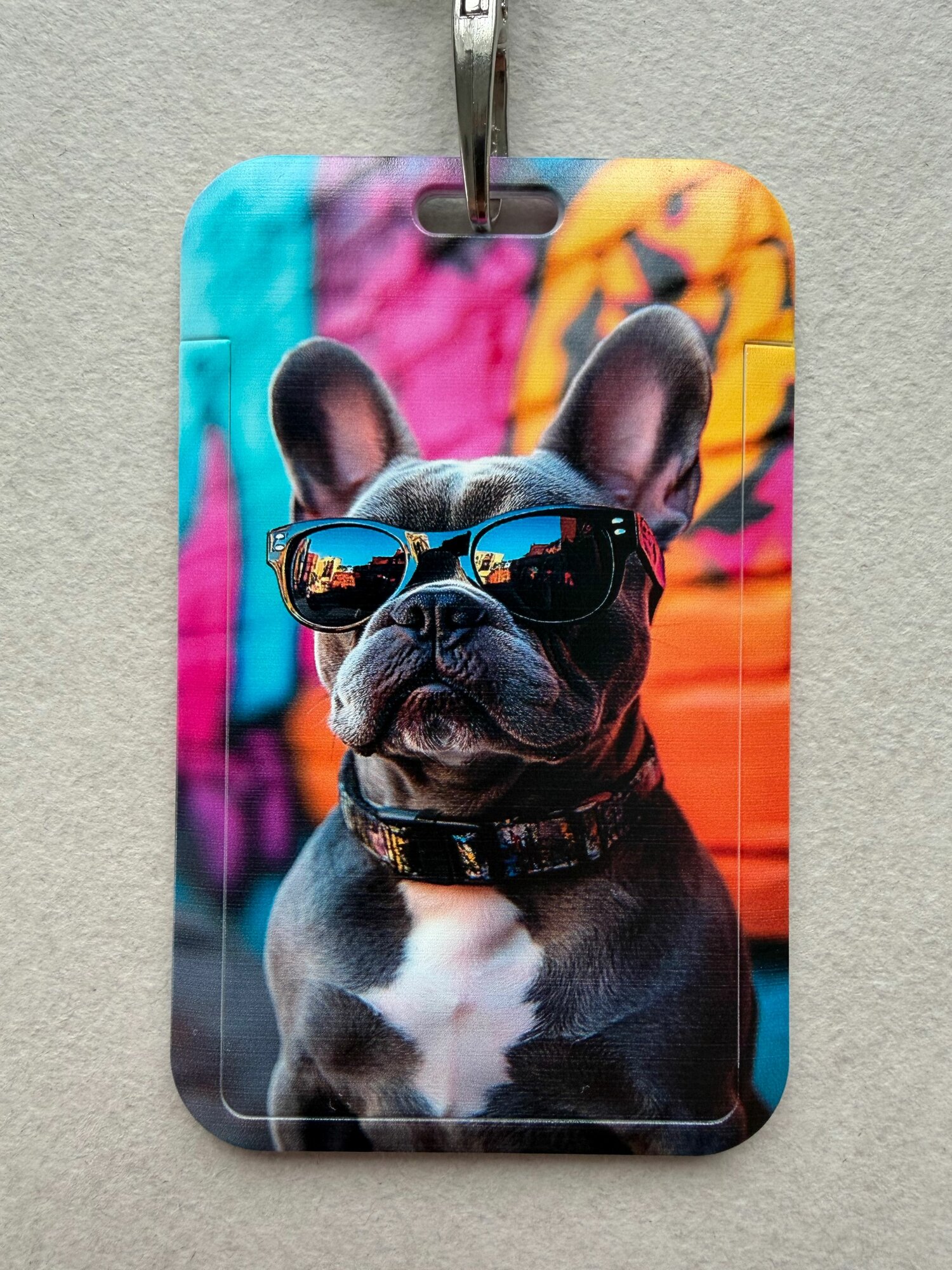 Бейдж для пропуска с рулеткой , Чехол для пропуска с рулеткой