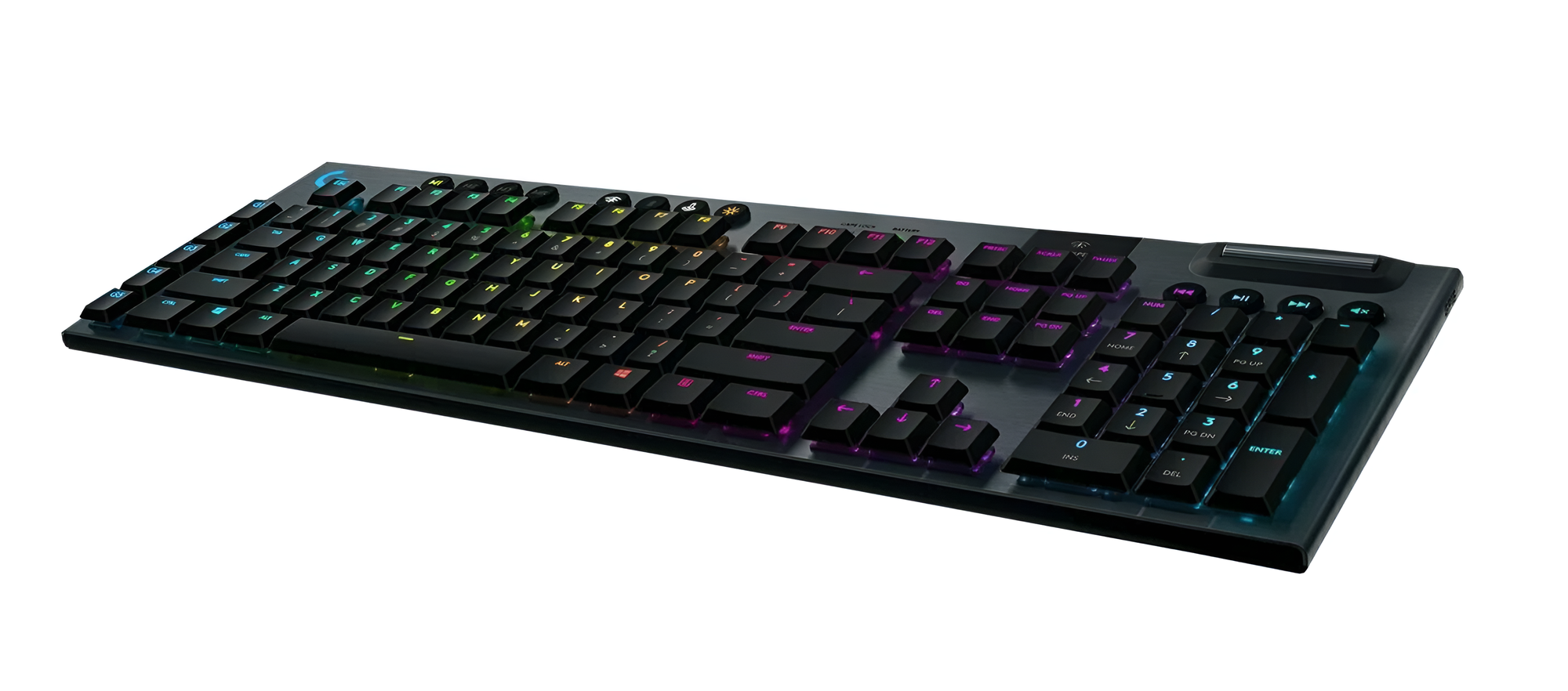 Игровая клавиатура Logitech G913 Clicky, низкопрофильная, зональная подсветка, с радиоканалом