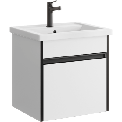 Тумба AQWELLA Urban Т5/W c раковиной Фостер 50 белый