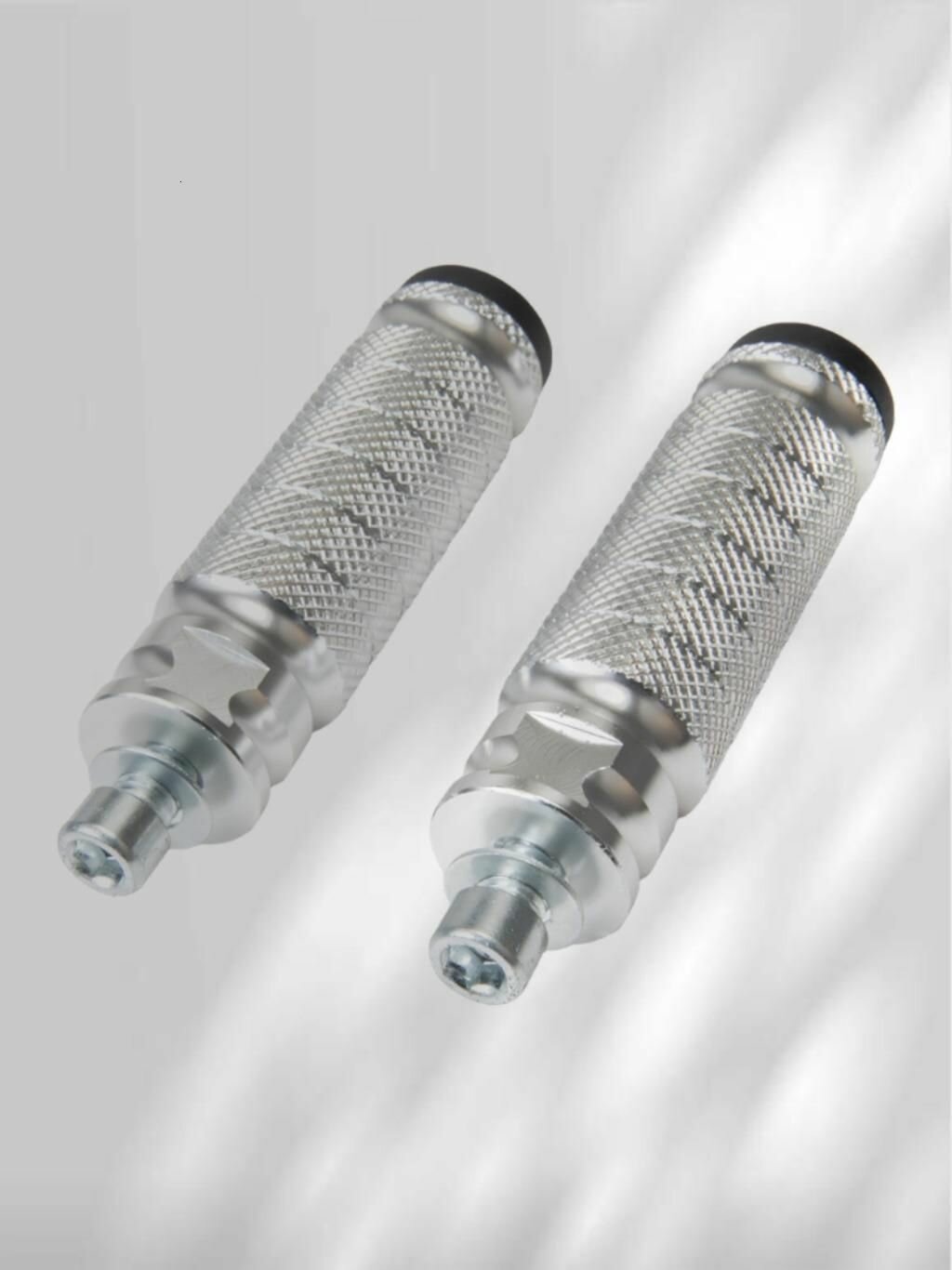 Универсальные алюминиевые подножки для мотоцикла и электровелосипеда, Серебро