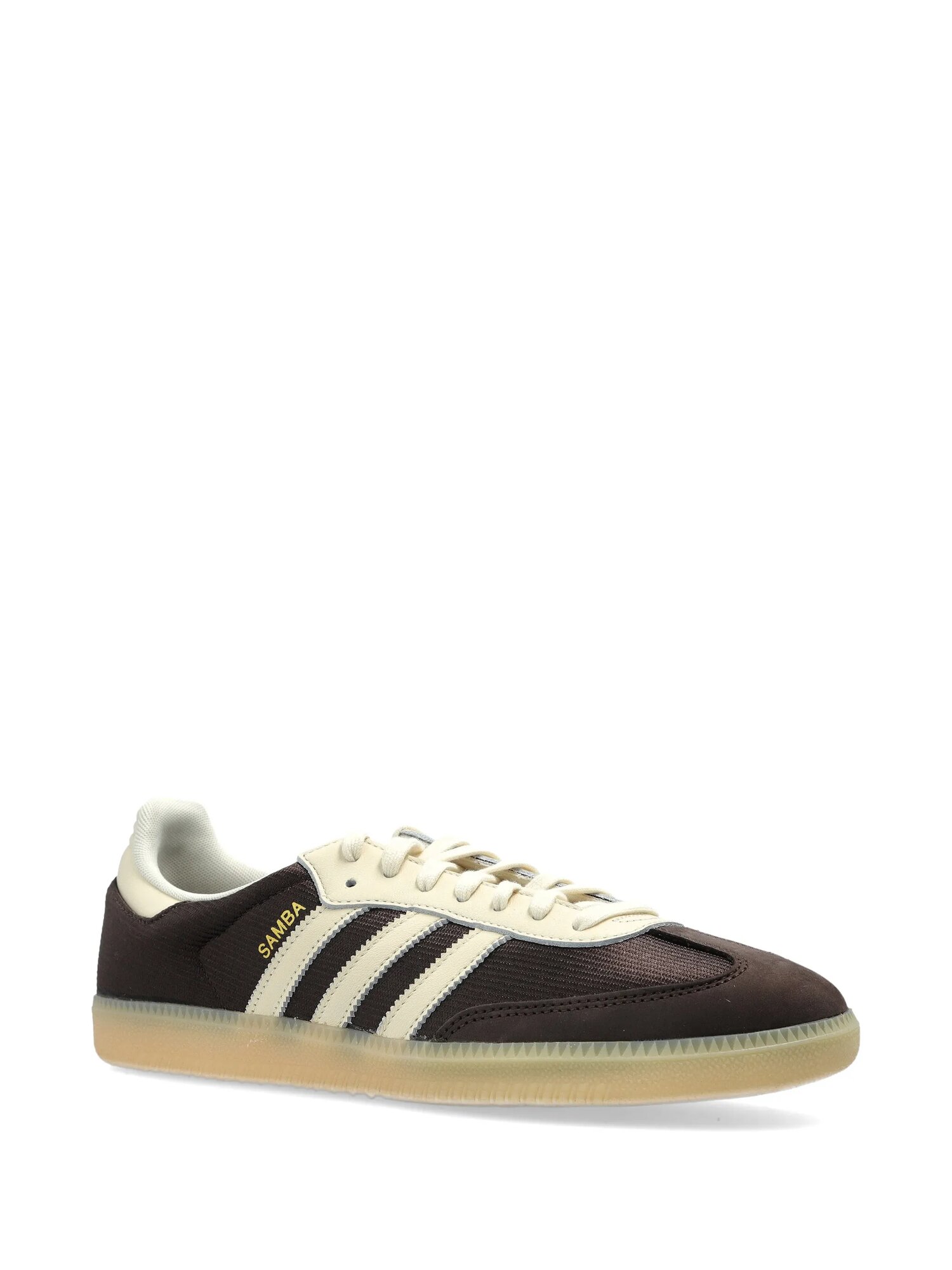 Кроссовки adidas Samba three-striped sneakers, размер 10.5 US, коричневый — фото 1
