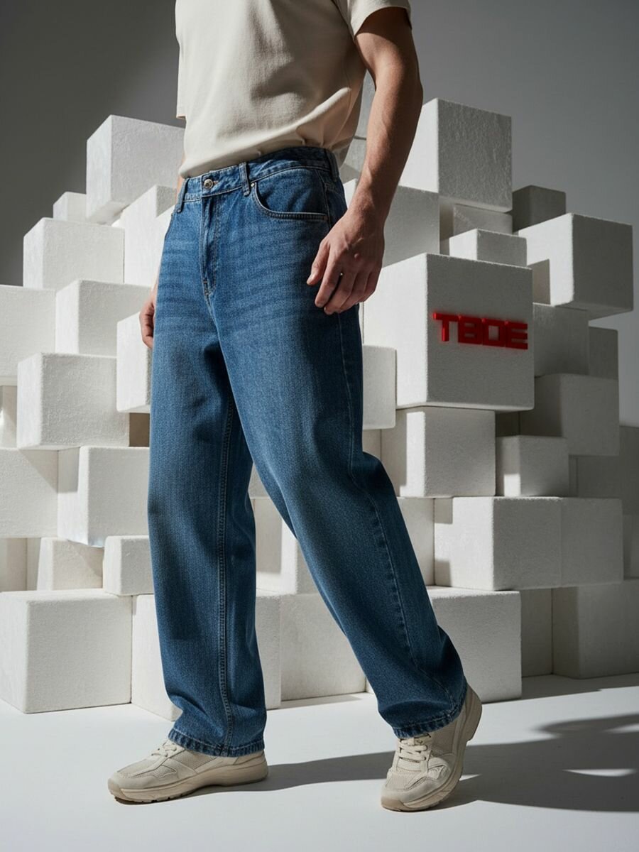 Джинсы багги 