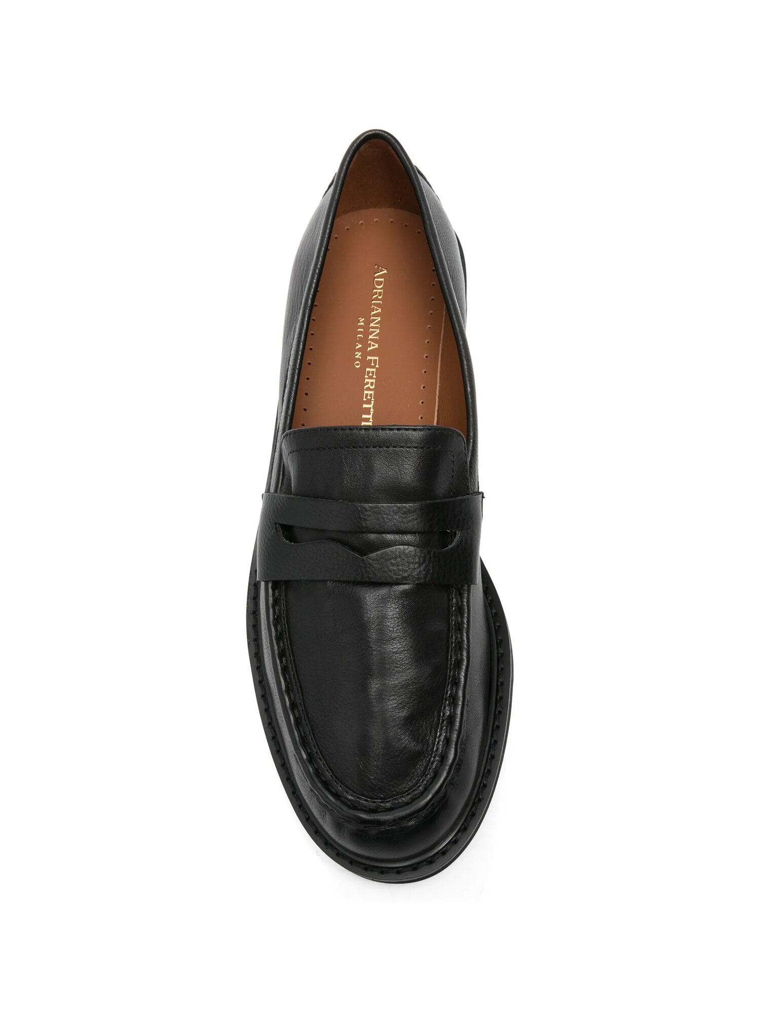 Лоферы ADRIANNA FERETTI Strap-detail loafers, размер 41, черный — фото 1