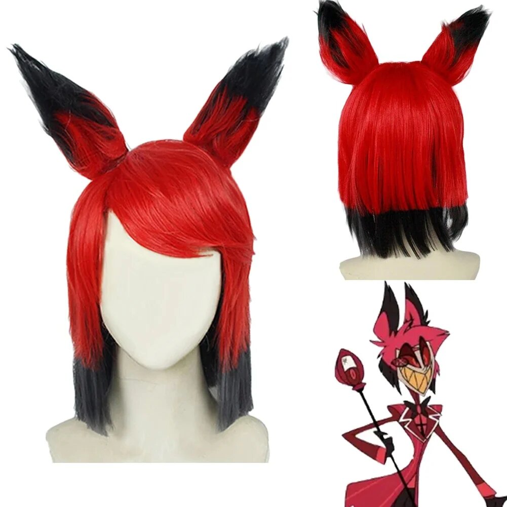 Костюм Hazbin Hotel Аластора из полиэстера M, Wig Only