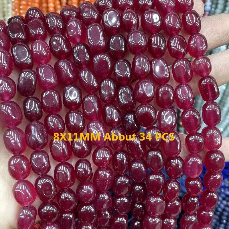 Натуральный камень, халцедон, рубин, красный, изумруд, халцедон, овальные граненые квадратные бусины-разделители для изготовления ювелирных изделий, браслет, ожерелье