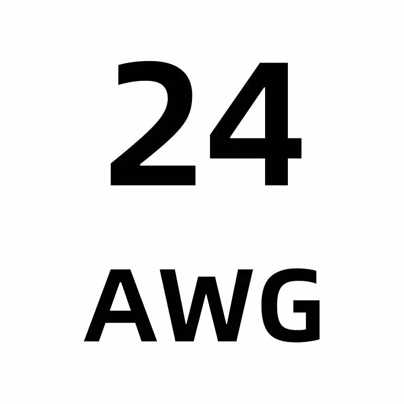 Кабель 24AWG черный, 2 метра